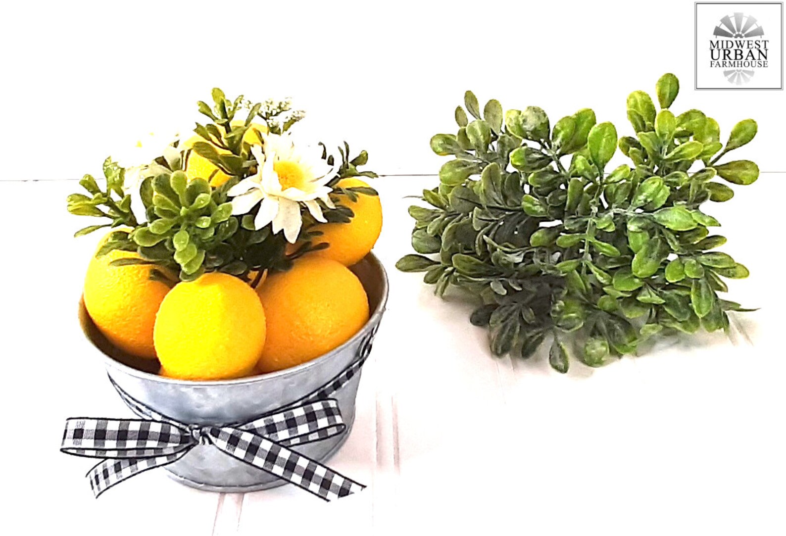 Galvanized Lemon Bucketlemon Decorsummer Decorkitchen Lemon | Etsy