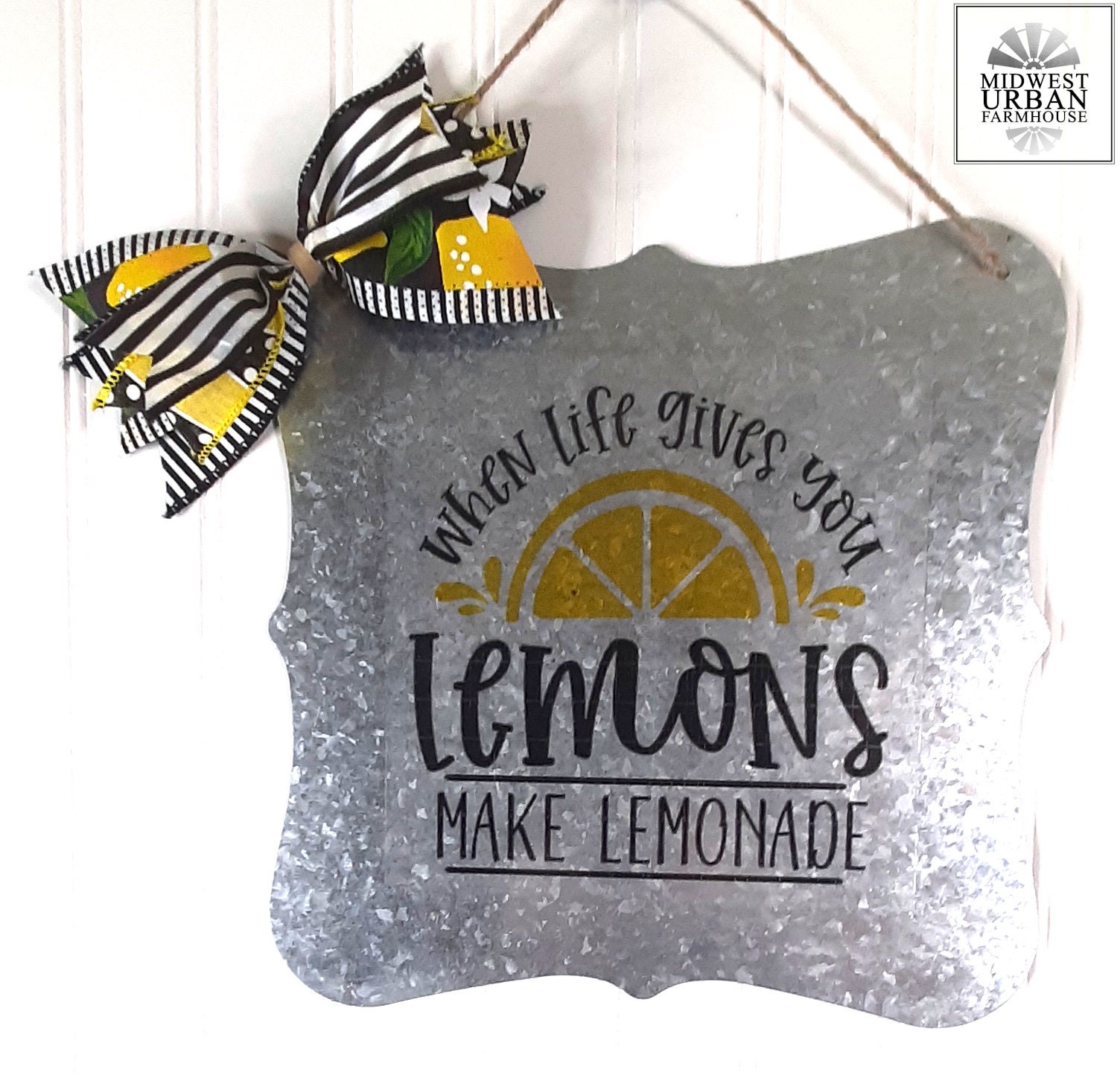 When Life Gives You LemonsMetal Wall SignLemons Door | Etsy