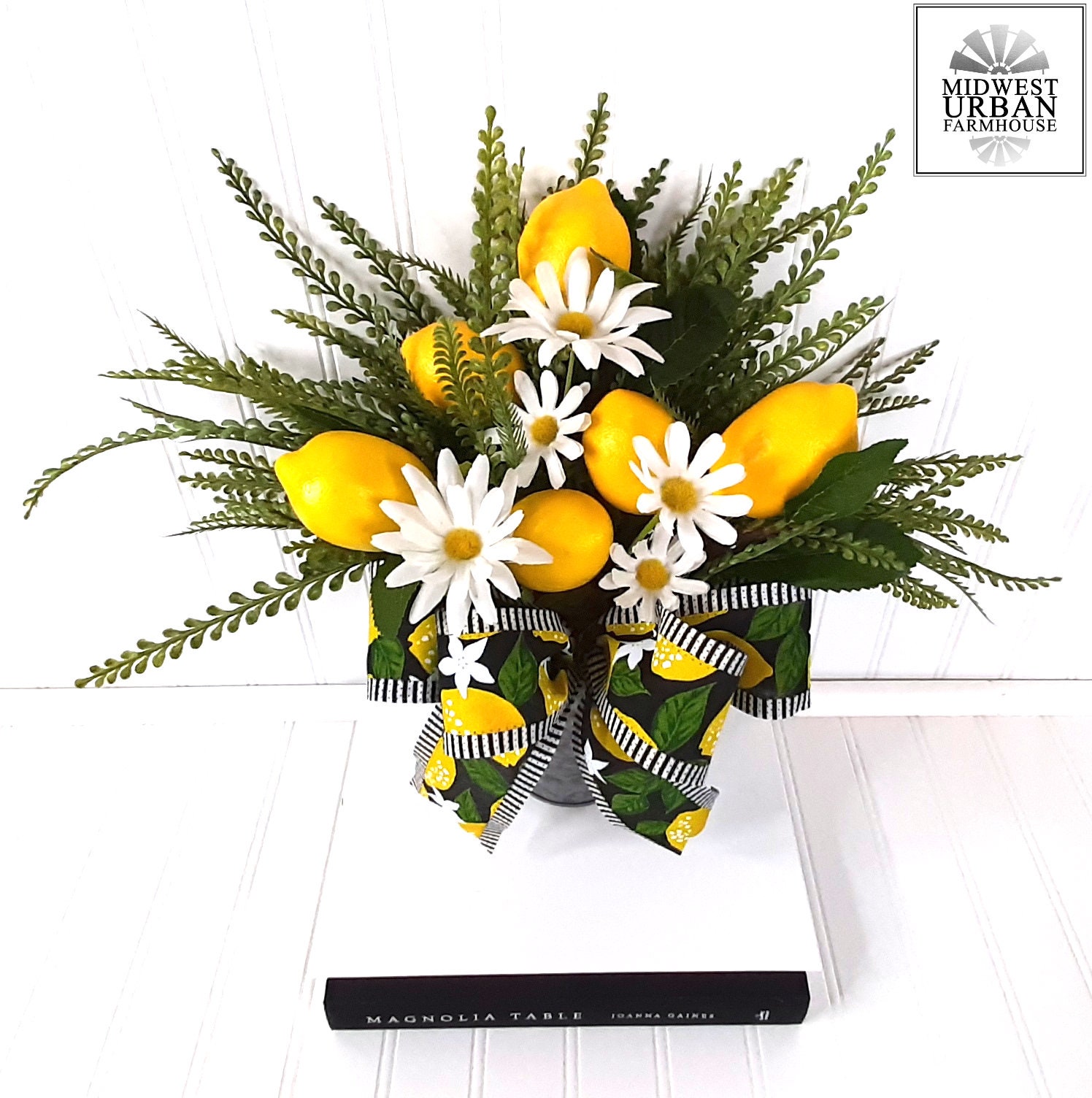 Lemon ArrangementLemon TabletopFarmhouse CenterpieceRustic | Etsy