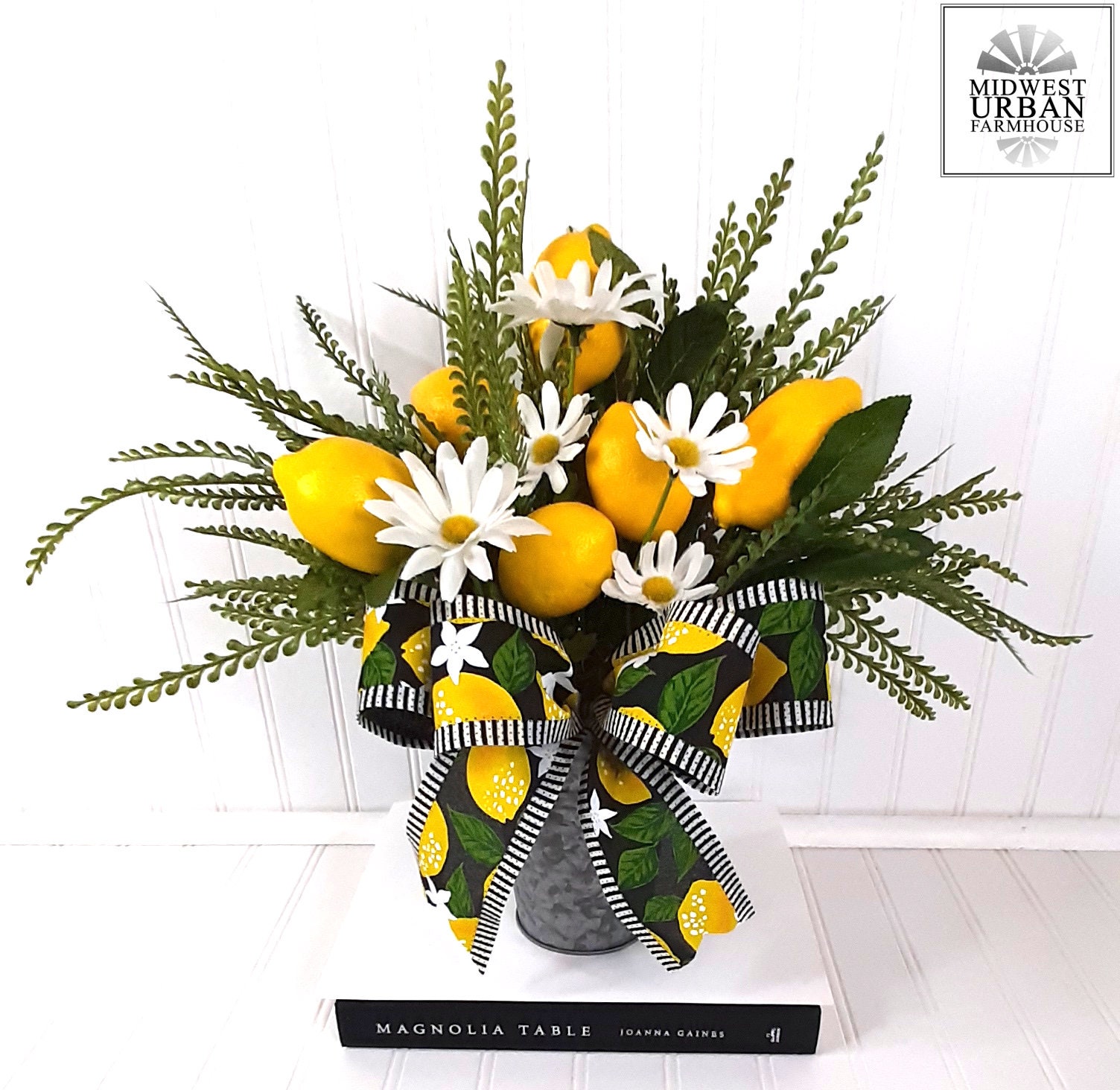 Lemon ArrangementLemon TabletopFarmhouse CenterpieceRustic | Etsy