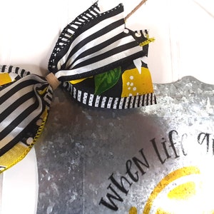 When Life Gives You Lemonsmetal Wall Signlemons Door Hangerfarmhouse ...