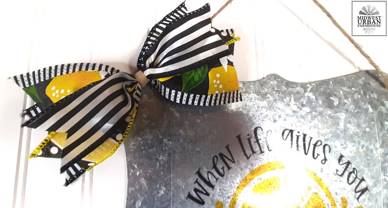 When Life Gives You LemonsMetal Wall SignLemons Door | Etsy