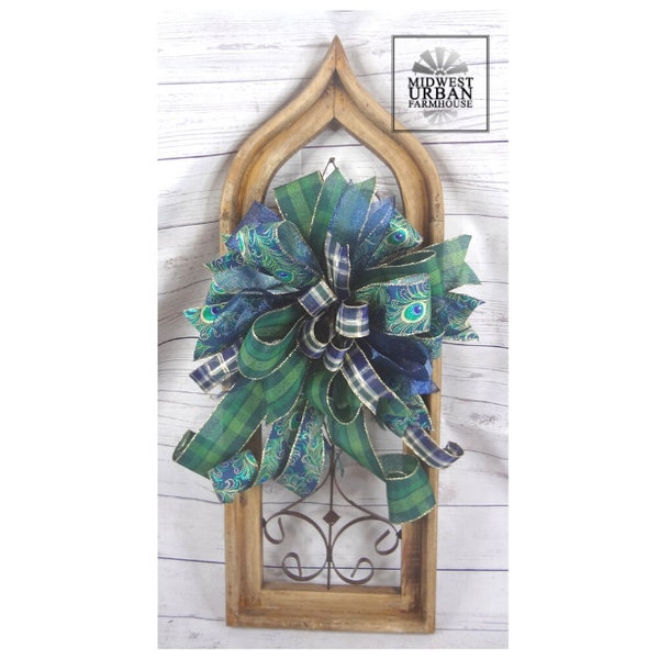 Peacock Christmas Tree Topper - Etsy