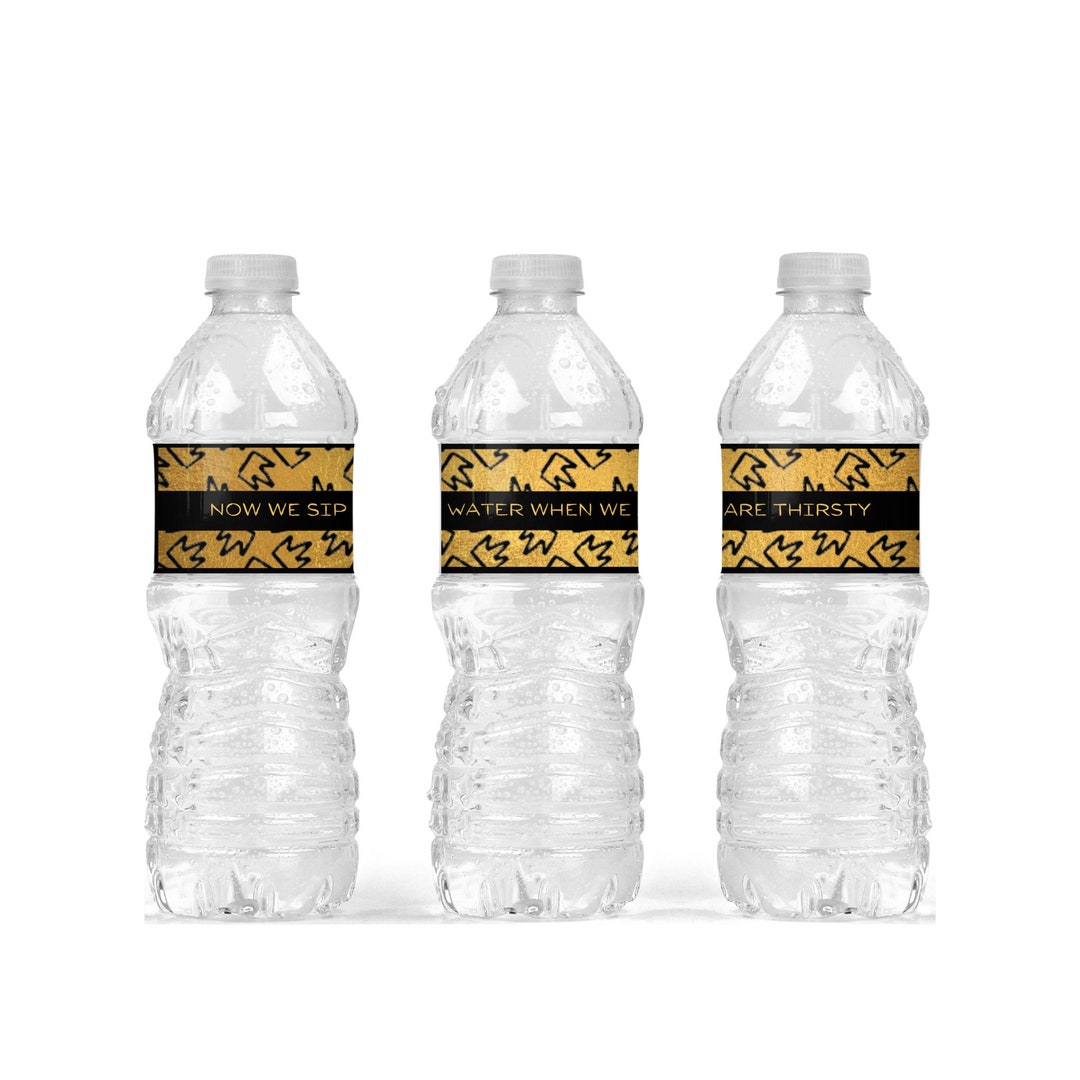 Custom Water Bottle Label Personalized the BIG One Water - Etsy