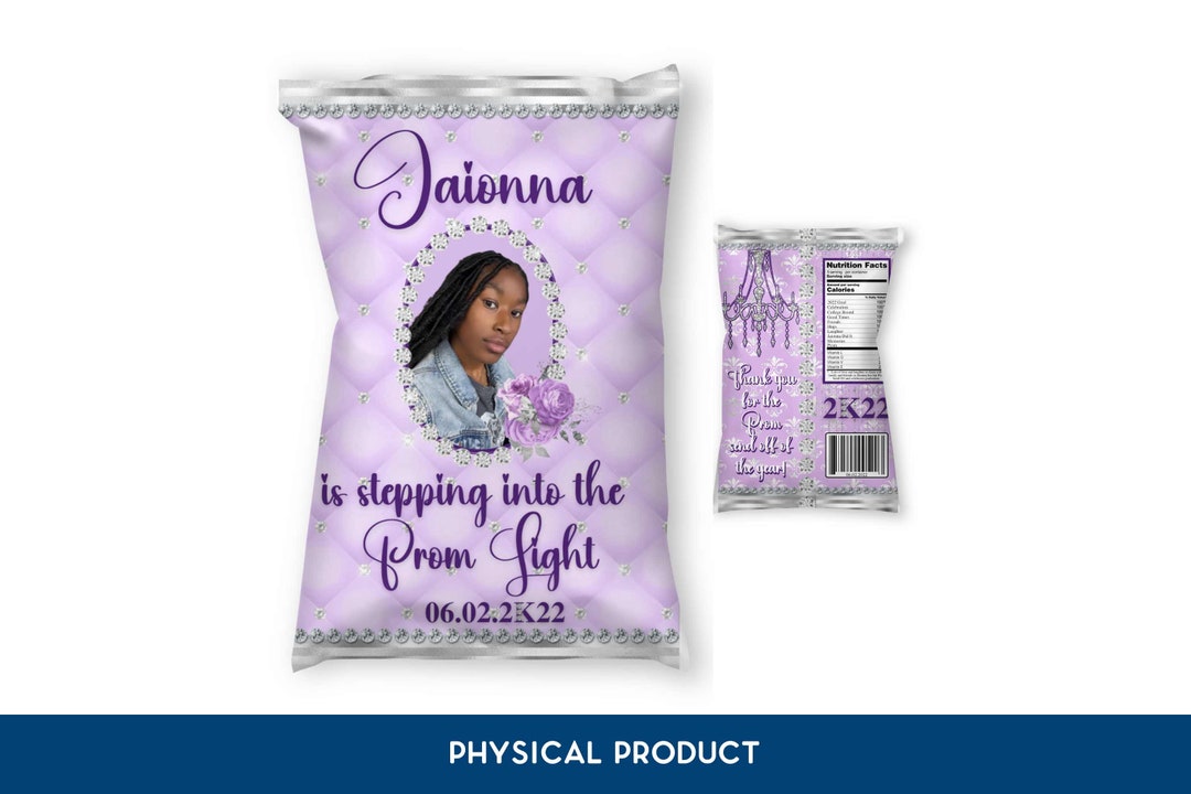 Personalized Chip Bag Labels, Custom Sweet Sixteen Party Supplies for ...