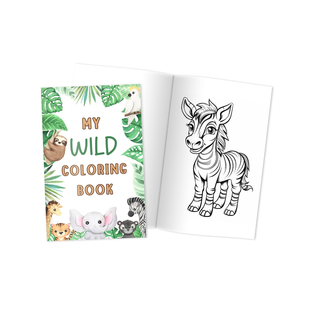 Personalized Wild One Coloring Books for Kids Best Seller, Custom ...