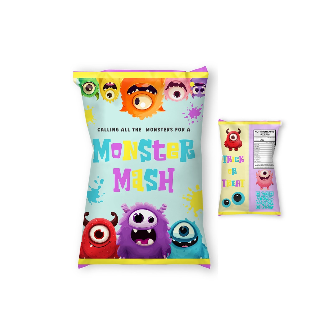 Personalized Chip Bag Labels, Custom Party Supplies for Girls, Digital ...