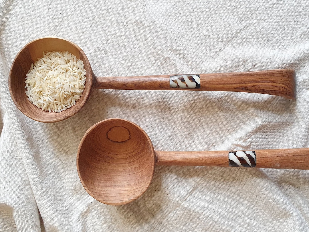 Olive Wood Kenyan Ladle Rustic Kitchen Utensil Sustainable Kitchen - Etsy