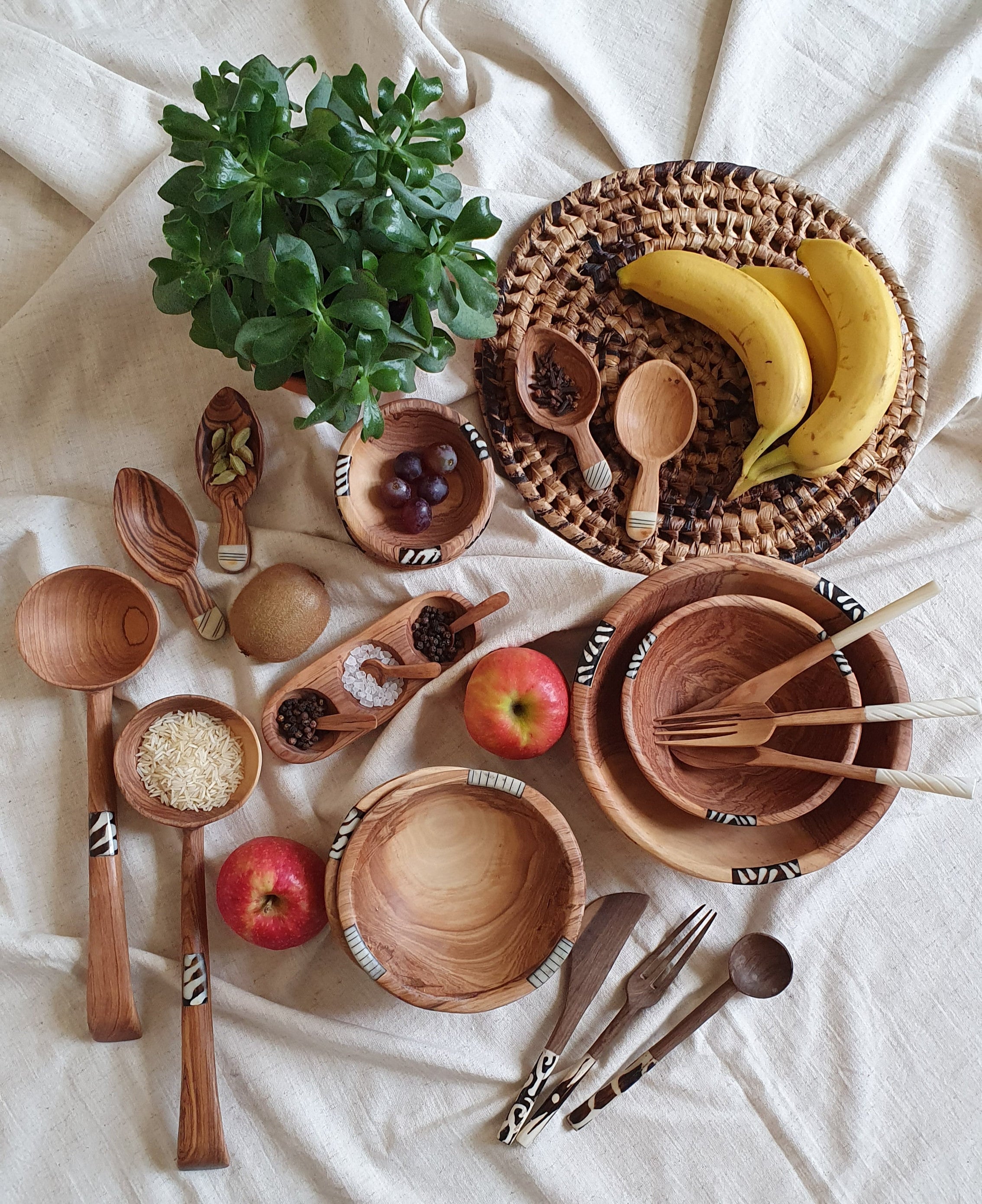 Olive Wood Kenyan Ladle Rustic Kitchen Utensil Sustainable Kitchen - Etsy