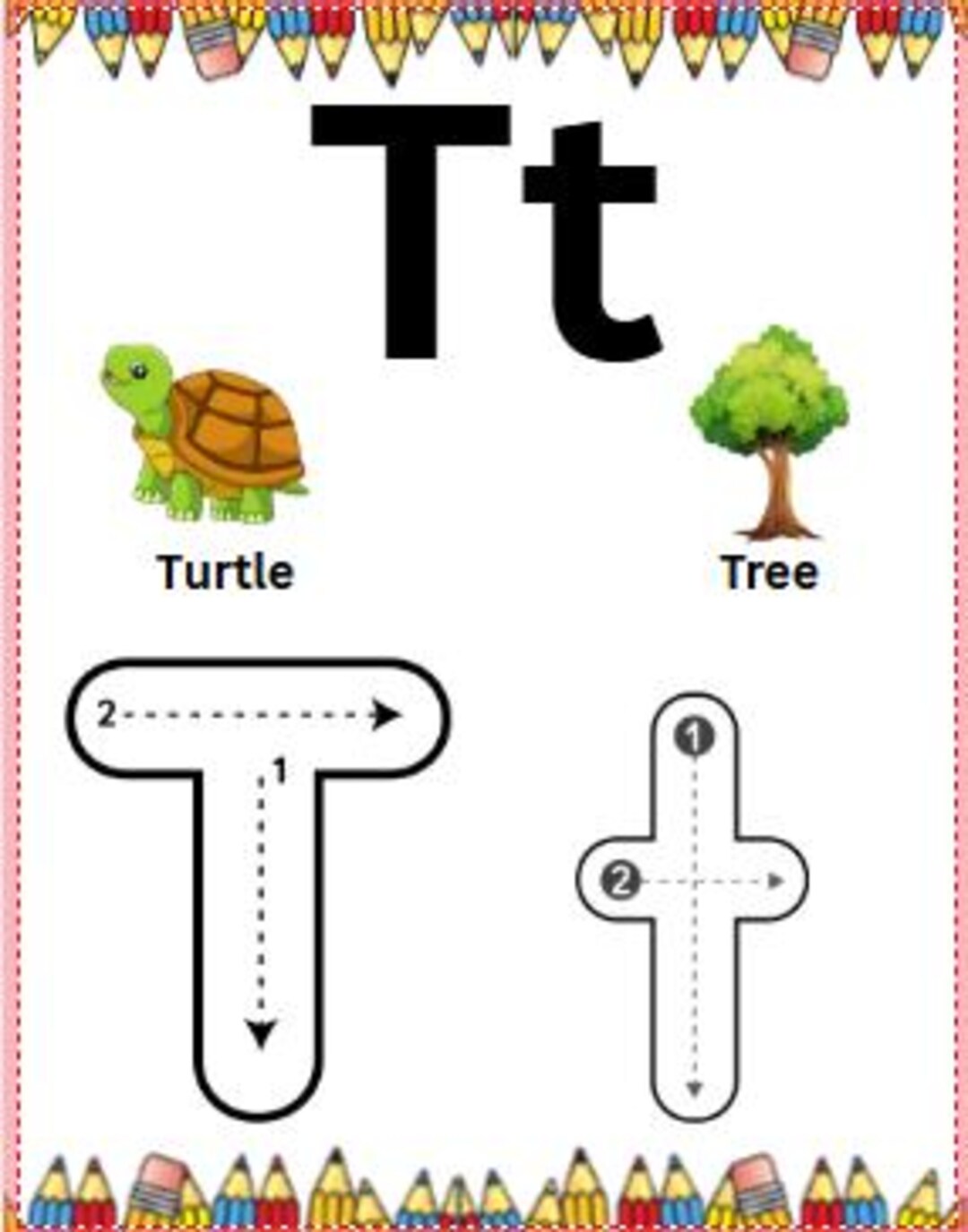 Alphabet Learning Worksheets A Z Preschool and Kindergarten Letter ...