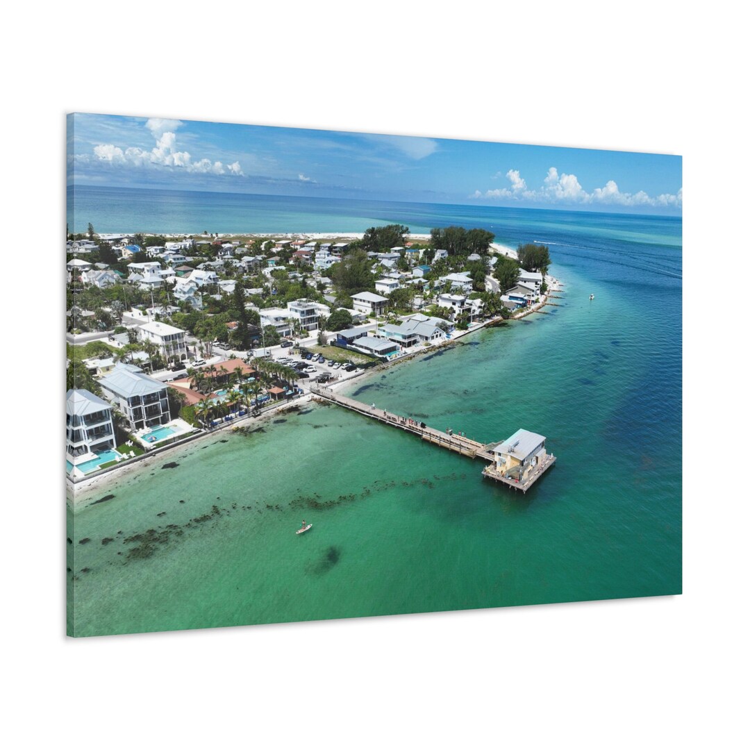 Anna Maria Island Aerial Drone Image Canvas Print Home Decor - Etsy
