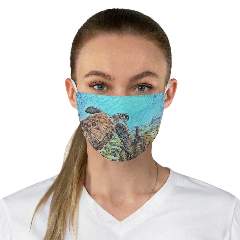 Sea Turtle Face Mask - Etsy