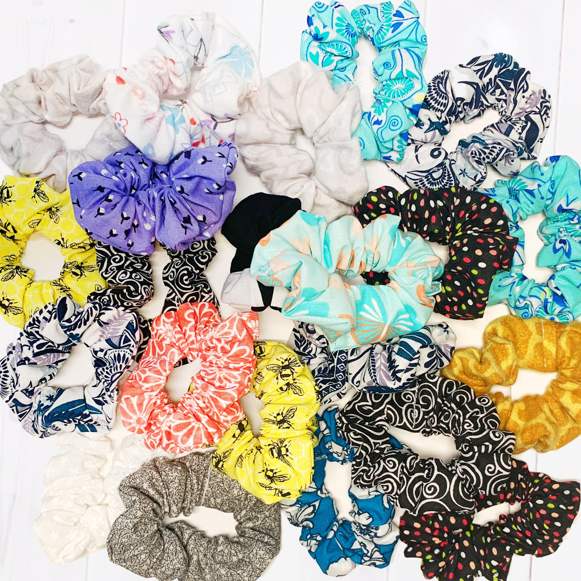 Hair Scrunchies Hair Scrunchie Set Gift for Best Friend | Etsy