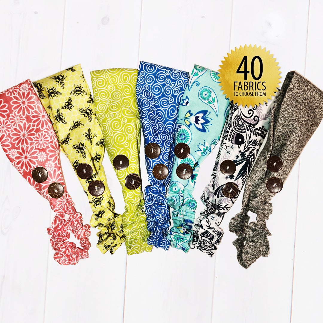 Mask Headband With Buttons Nurse Hospital Headband Ear Saver - Etsy