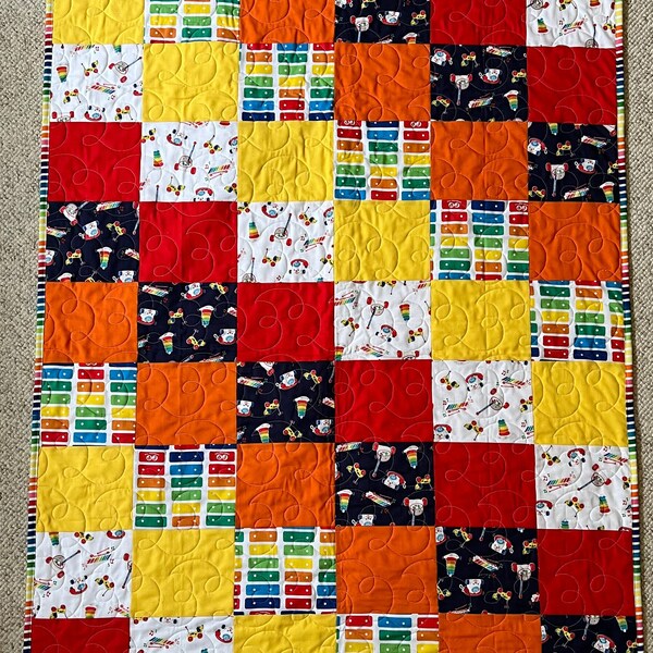 Primary Color Quilt - Etsy