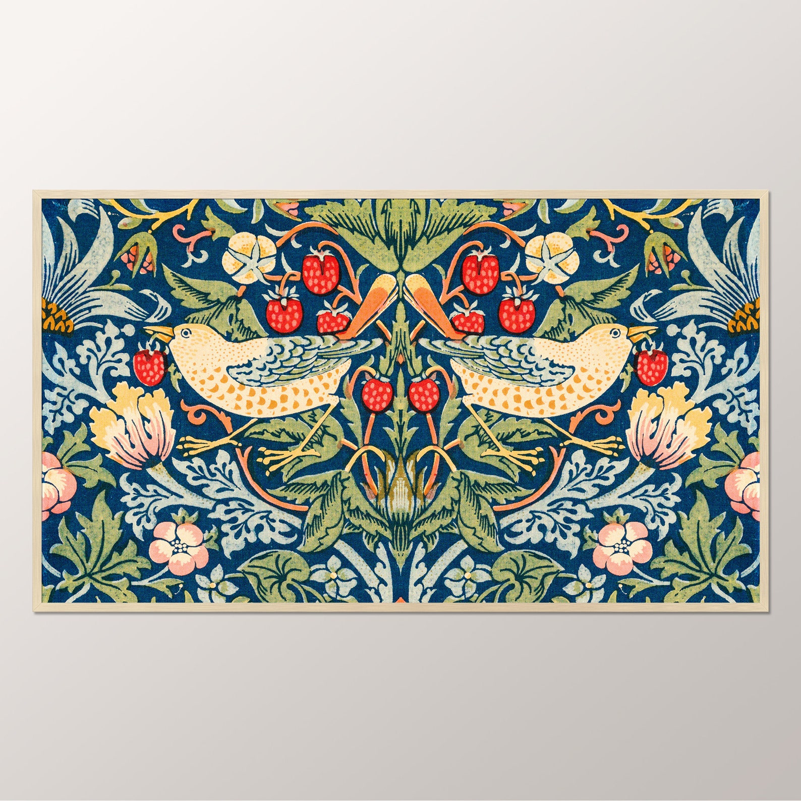 Samsung Frame TV Vintage, William Morris Pattern Frame TV Art, Floral ...