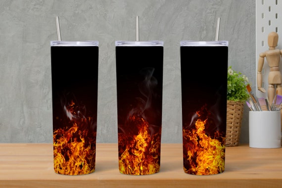 Fire Flame Tumbler 20oz Skinny Tumbler 20 Oz Tumbler Png - Etsy