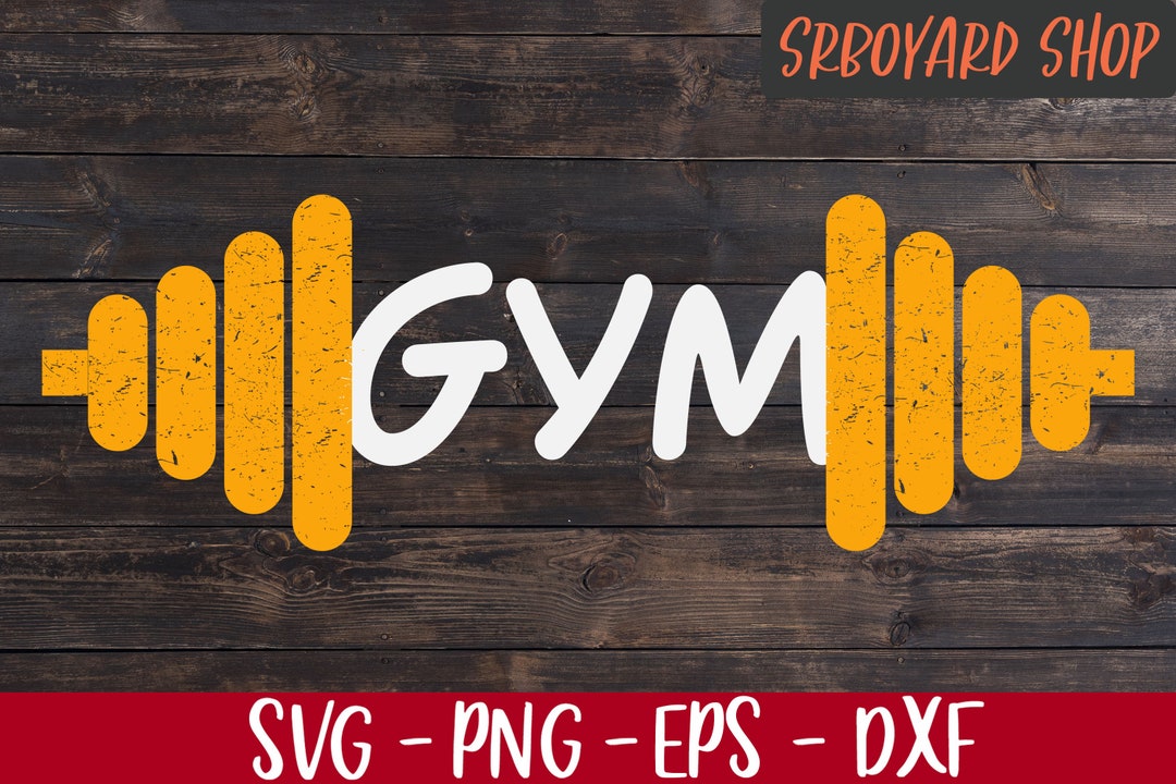 Gym Svg, Barbell Svg, Fitness Svg, Barbell Clipart Svg, Workout Svg ...