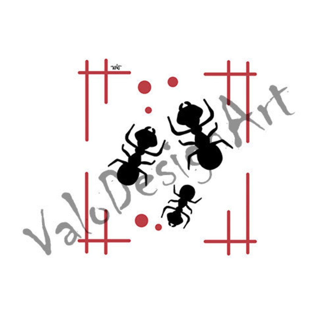 Ants Looking for Food and Creating a New Family Anthill Drawing Digital ...