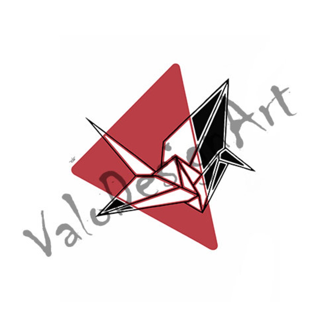 Papyrus Crane Origami Prison Break Tribute Flying Bird Drawing Digital ...