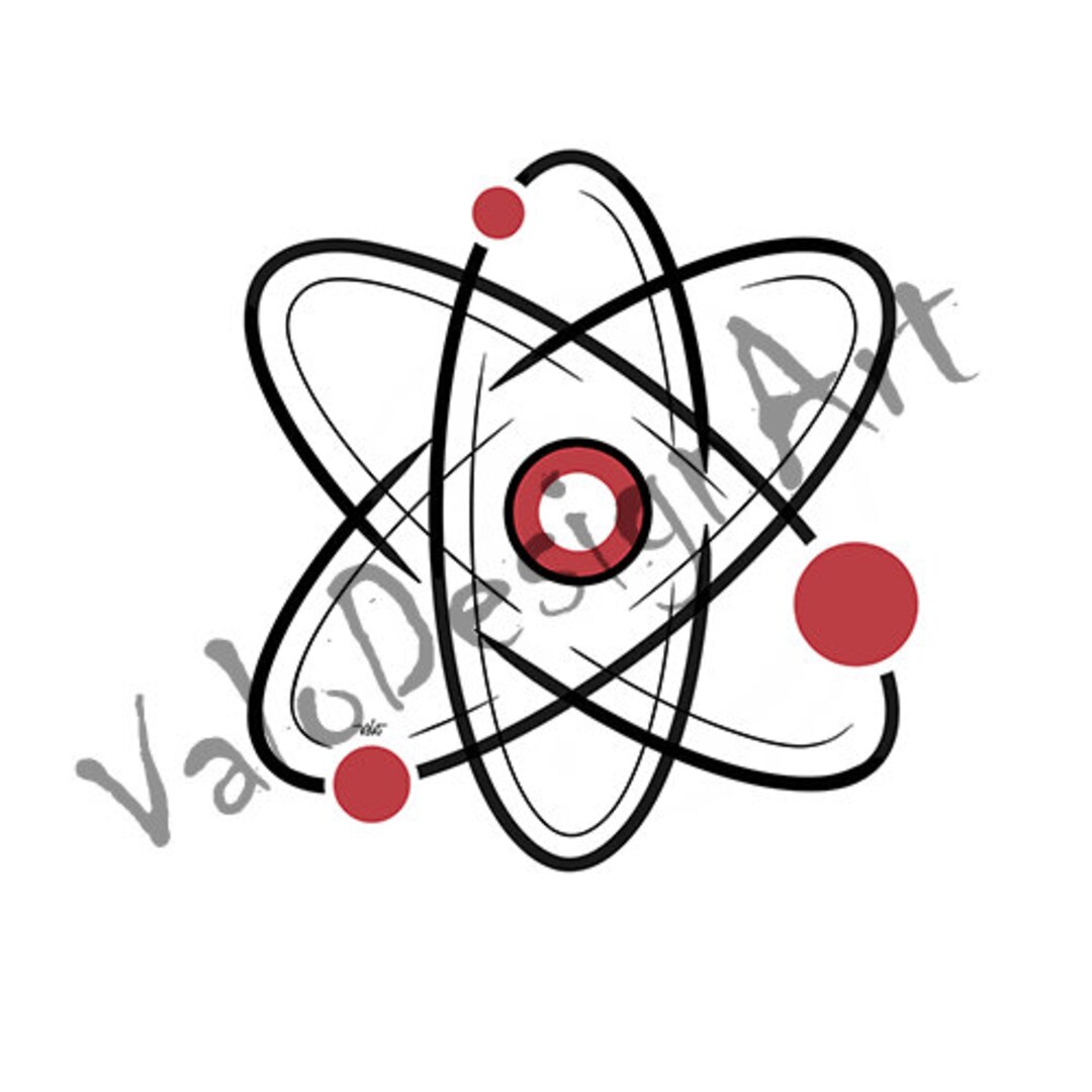 Atom Molecules Protons Science Universe Atomic Force Drawing Digital ...