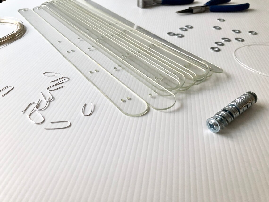 Burlesque Feather Fan Staves Plastic DIY Making Supply With - Etsy