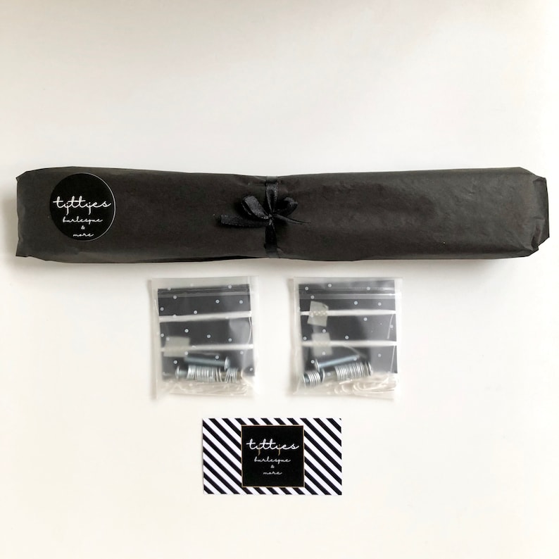 Burlesque Feather Fan Staves Plastic DIY Making Supply With Hardware ...