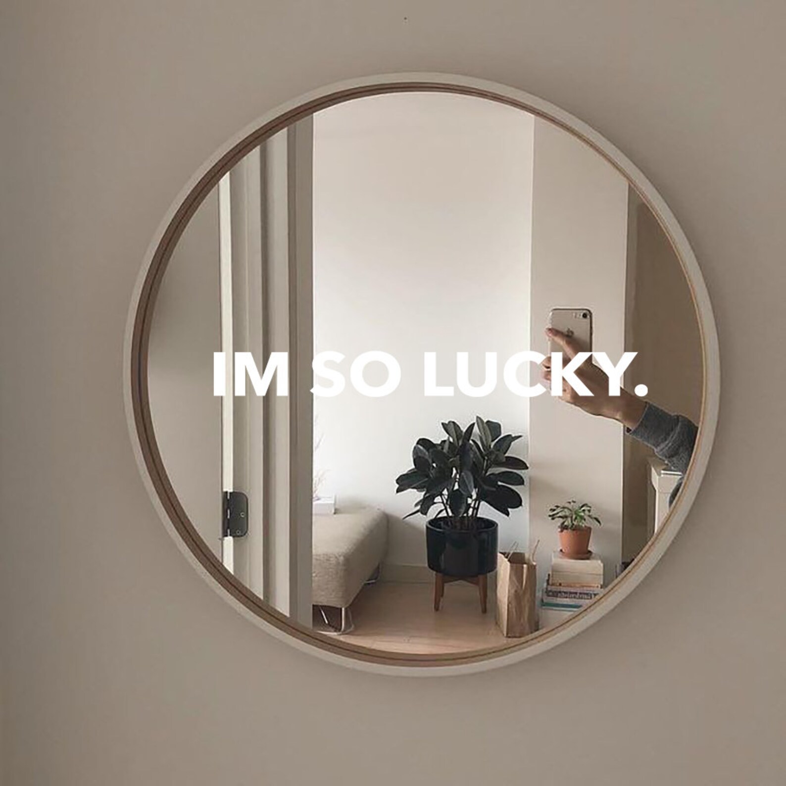 I'm so Lucky Mirror Decal | Motivational Decal | Vinyl Decal | Lucky ...