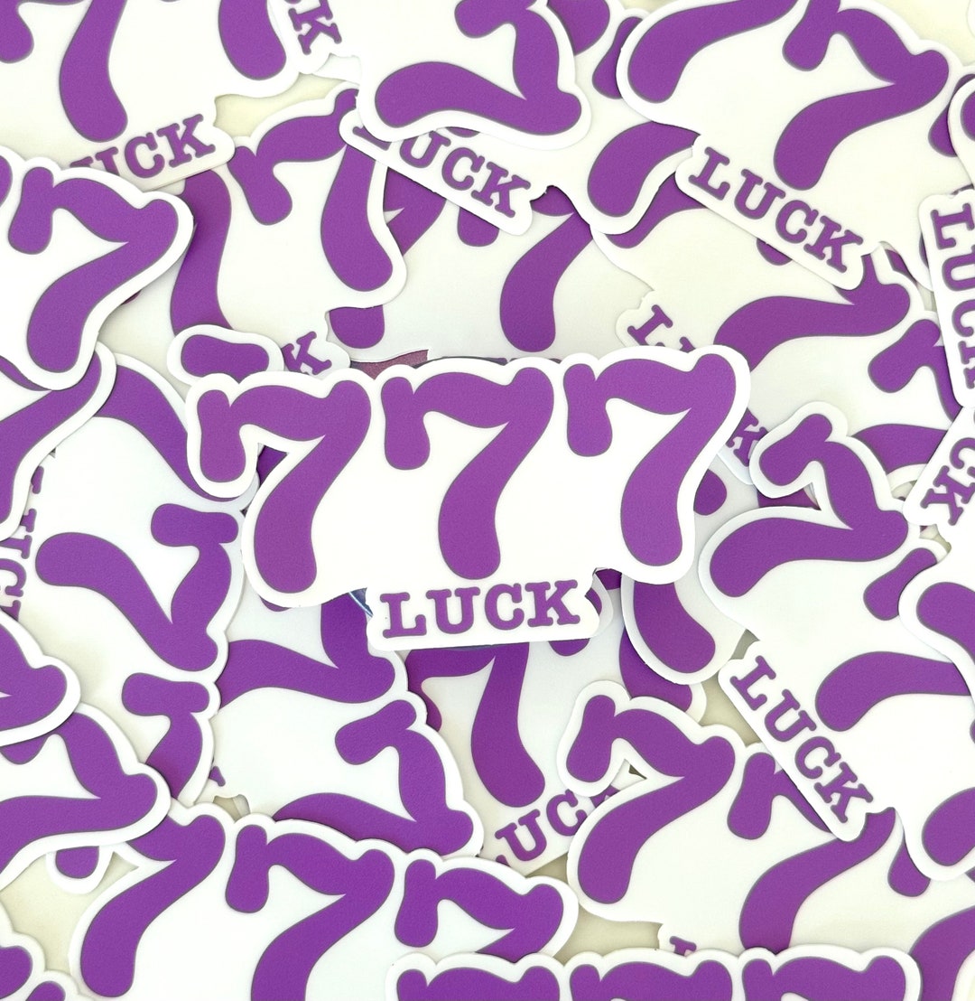 777 Luck Angel Number Sticker | Manifestation Sticker | Waterproof ...