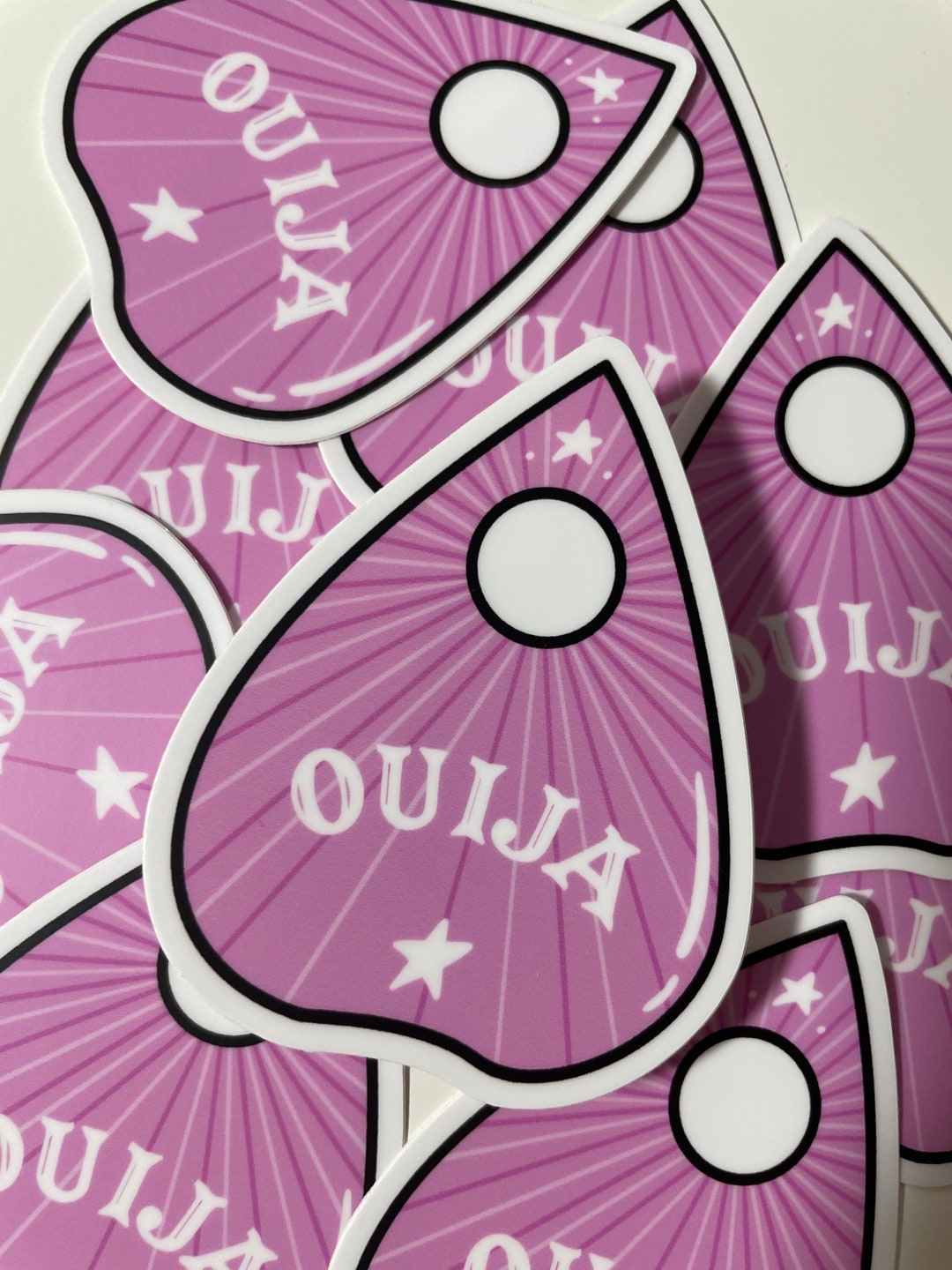 Pastel Goth Ouija Planchette Sticker | Spooky Ouija Sticker | Pink ...