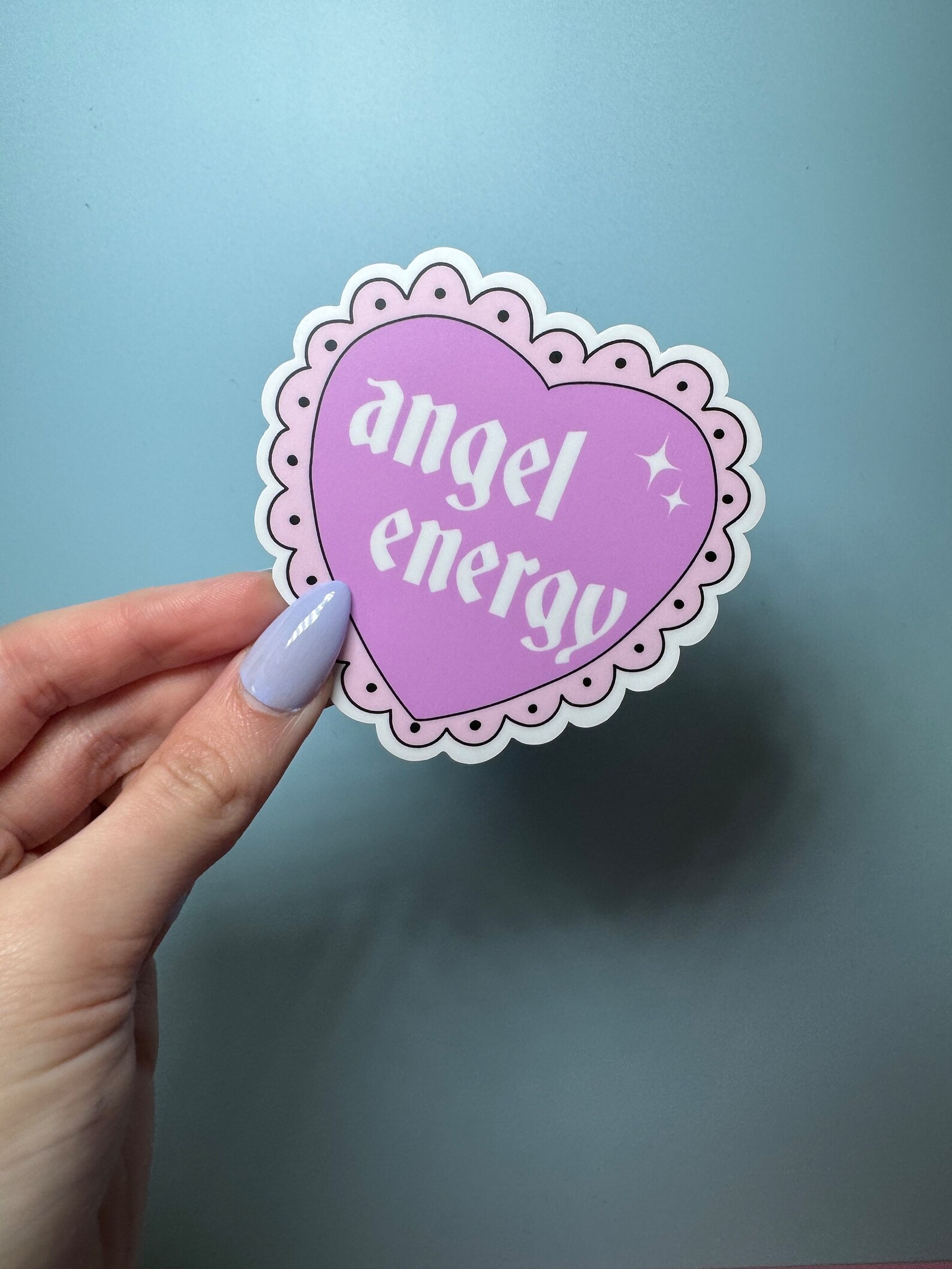 SALE Lace Heart Angel Energry Sticker | Waterproof Vinyl Sticker | Love ...
