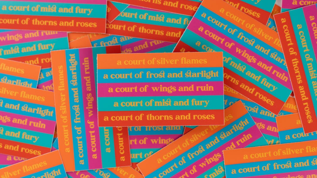 ACOTAR Inspired Vinyl Sticker | a Court of Thorns and Roses | Fantasy ...