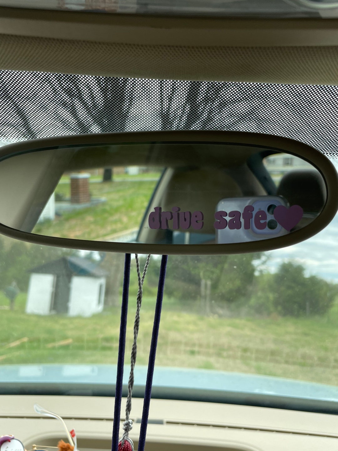 Drive Safe Rear View Mirror Decal | Car Reminder Gift - Etsy