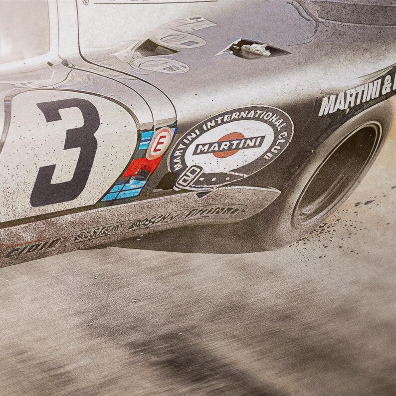 Porsche 917 K Martini Racing Poster, Sebring 1971. Limited Edition Car ...