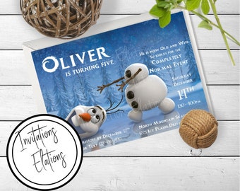 Olaf Birthday Invitation - Etsy