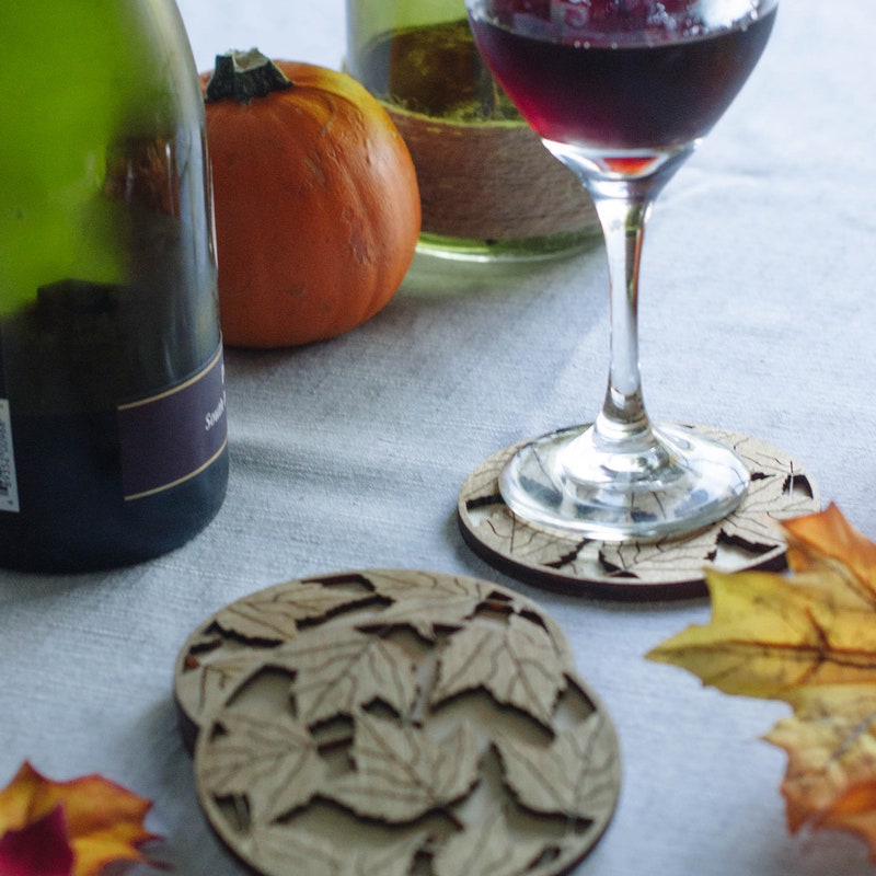 Leaf Coasters - Etsy