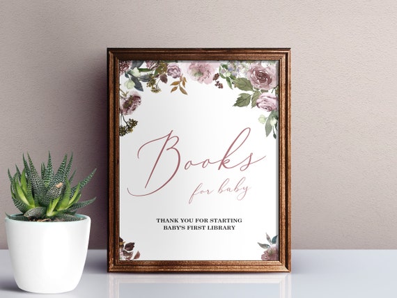 Books for Baby Sign Printable Baby Shower Book for Baby Sign - Etsy