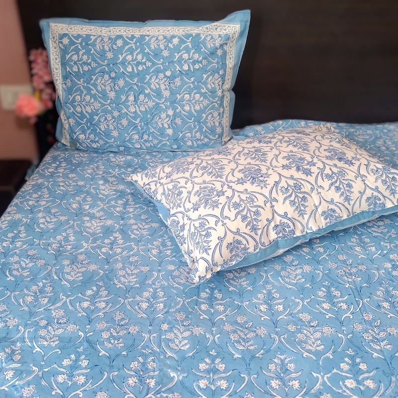 Indian Cotton Bedspread - Etsy
