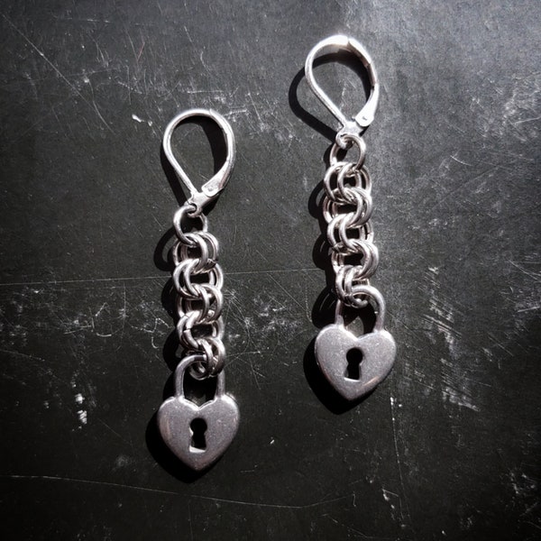 Chain Mail Earrings - Etsy