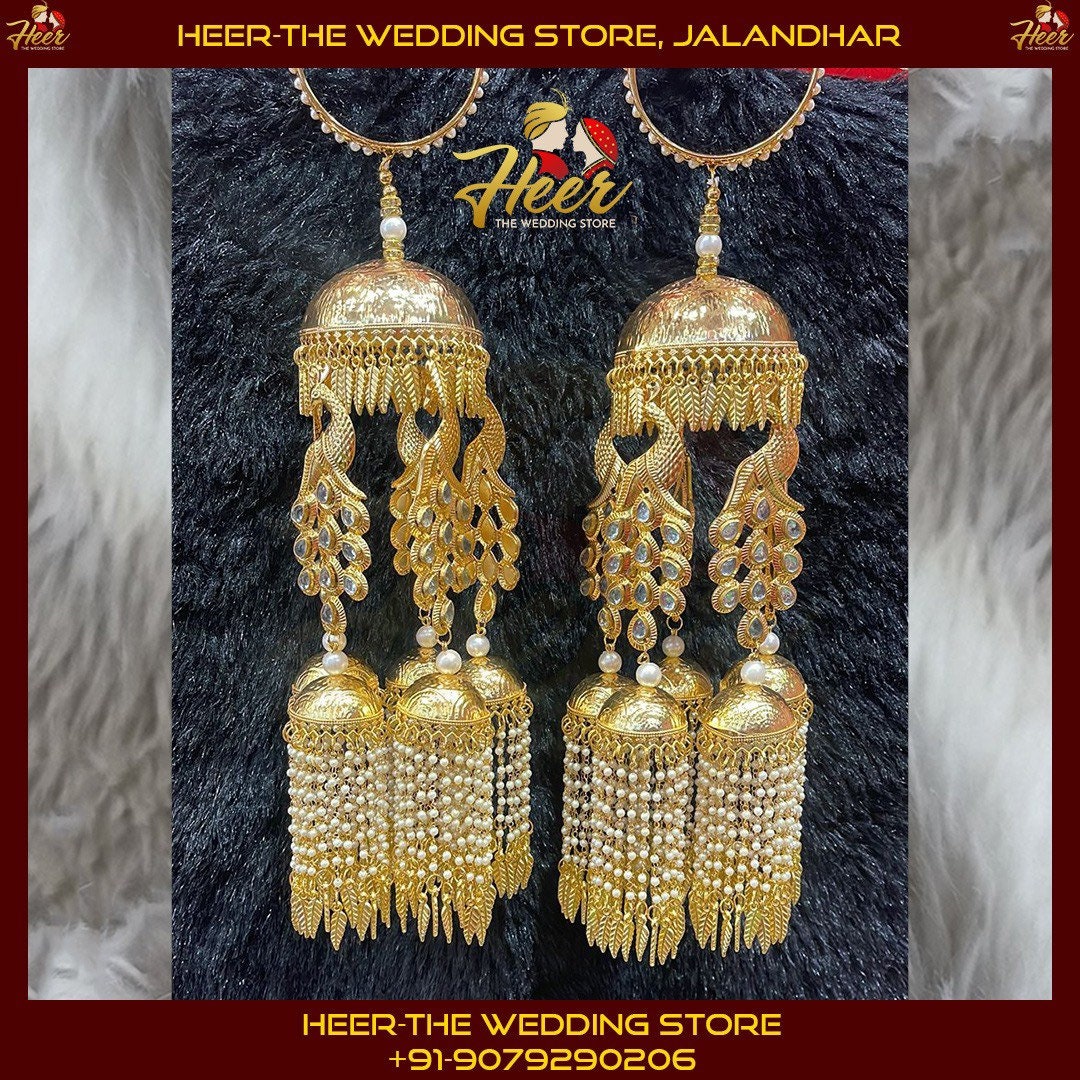 Peacock Gold Finished Wedding Kaleere, Kalira by Heer - Etsy