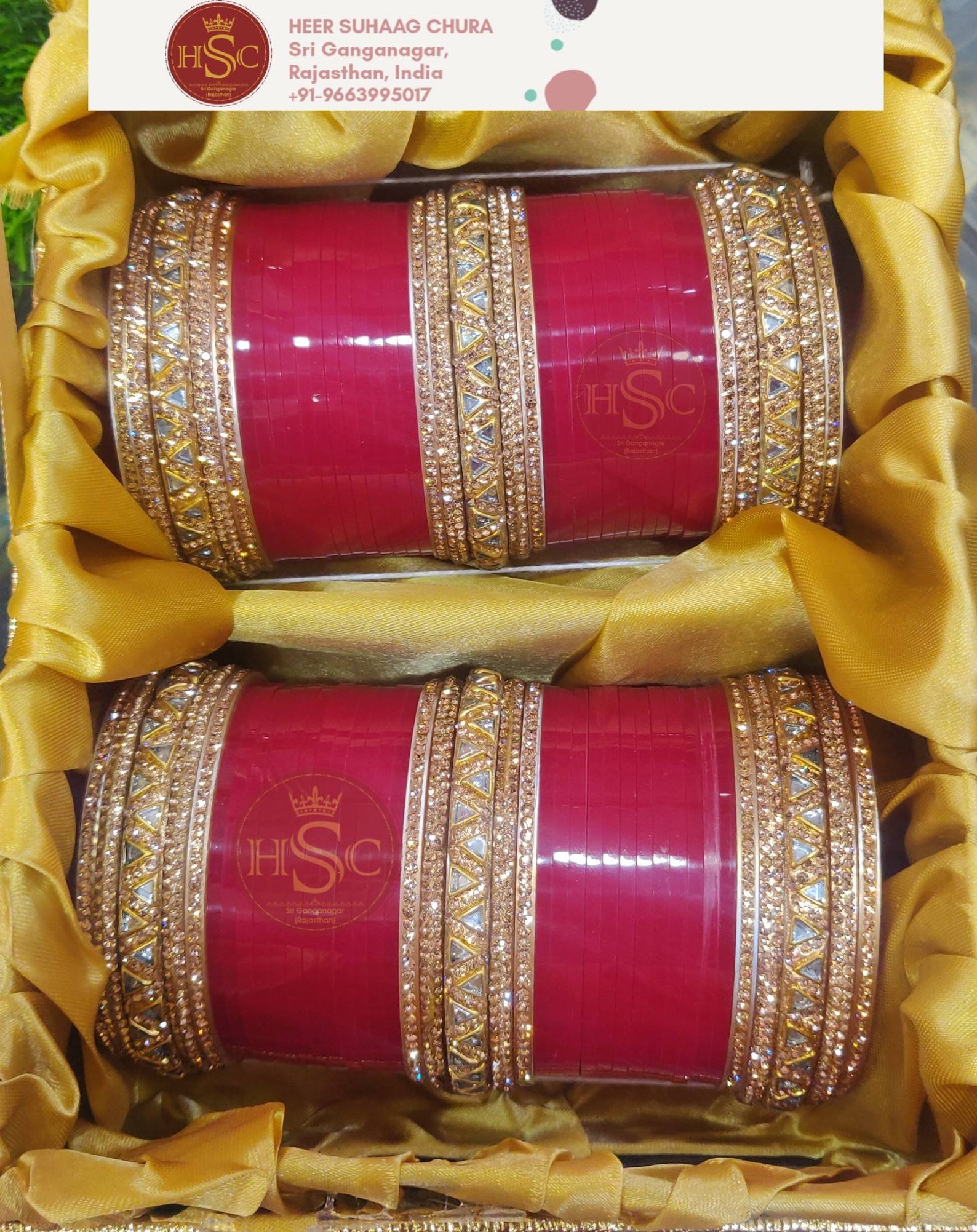 Beautiful Punjabi Choora by Heer Suhaag Chura - Etsy