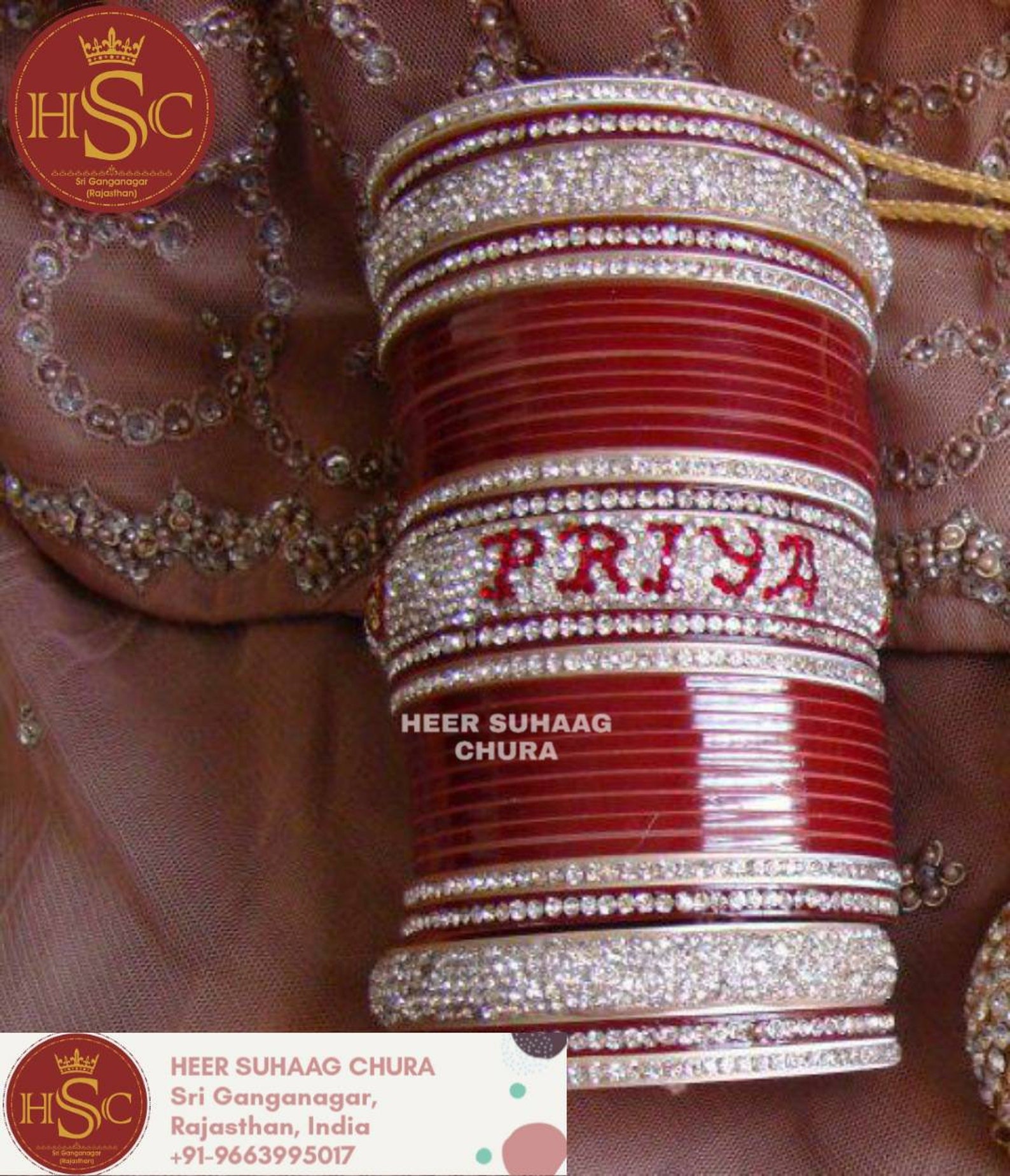 Customised Name Punjabi White Red Chooda Choora Set Bangles - Etsy