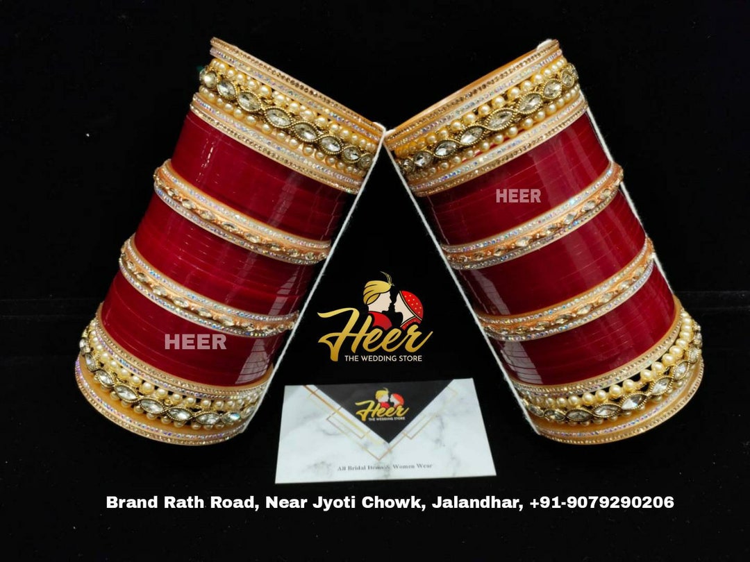 Pearl Mehndi Polish Punjabi Chooda, Choora, Bangles by Heer Suhaag ...