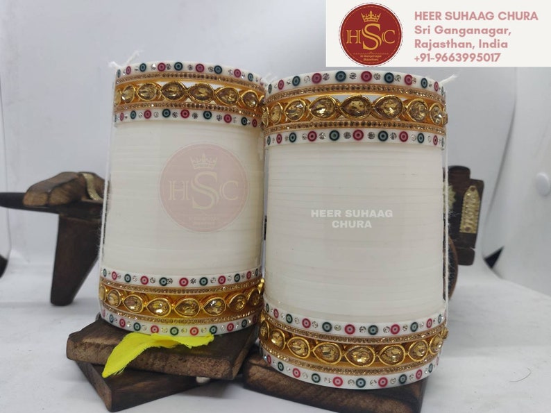 Dotted Kundan Punjabi Chooda Beautiful Chura Wedding - Etsy