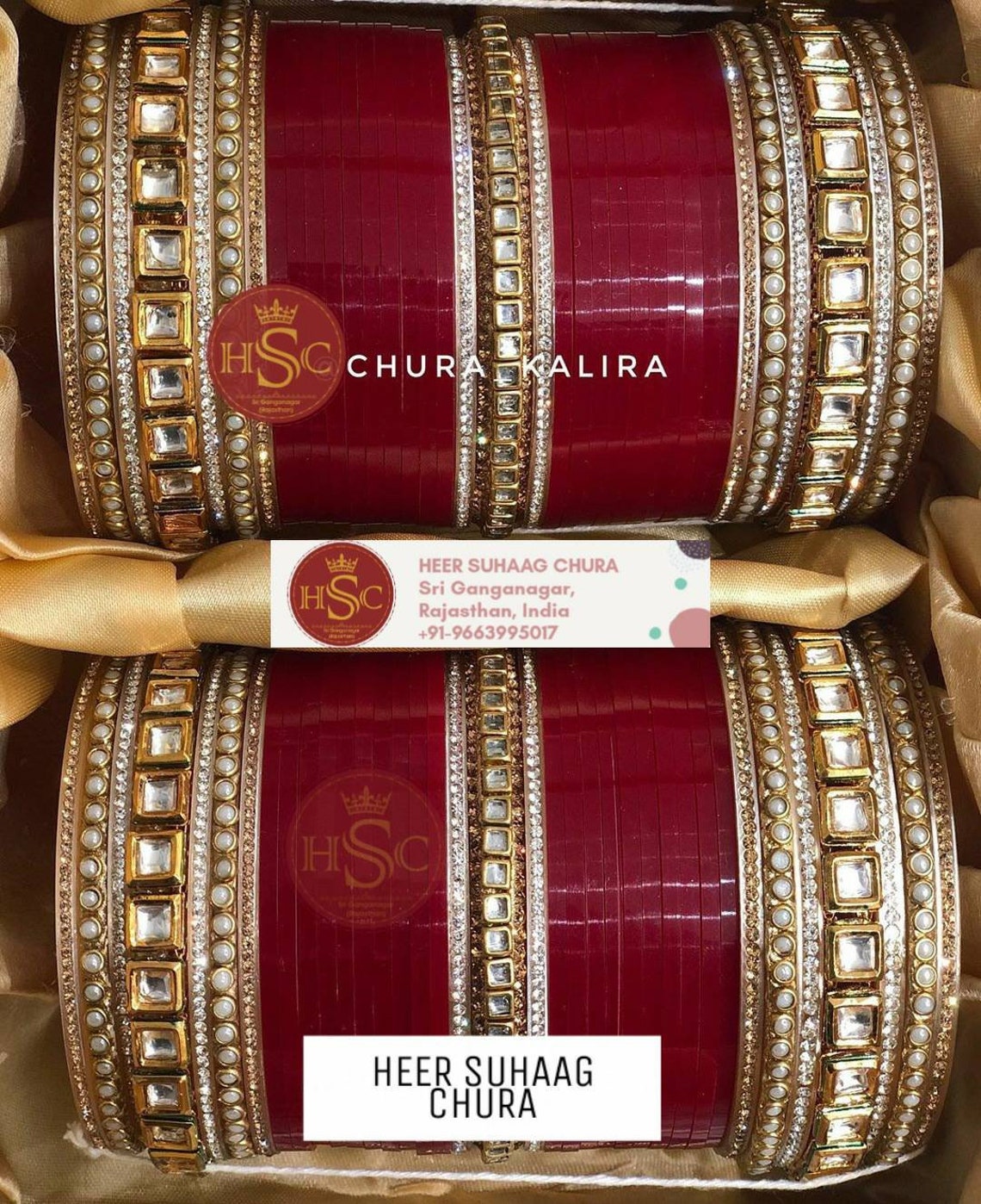 Elegant Kundan Punjabi Chooda Choora Bangle Set Chura - Etsy India