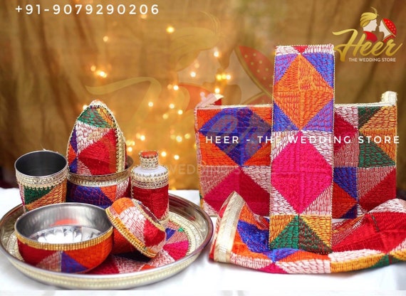 Punjabi Maiyan Set Sikh Wedding Essentials Rumala Fatti | Etsy