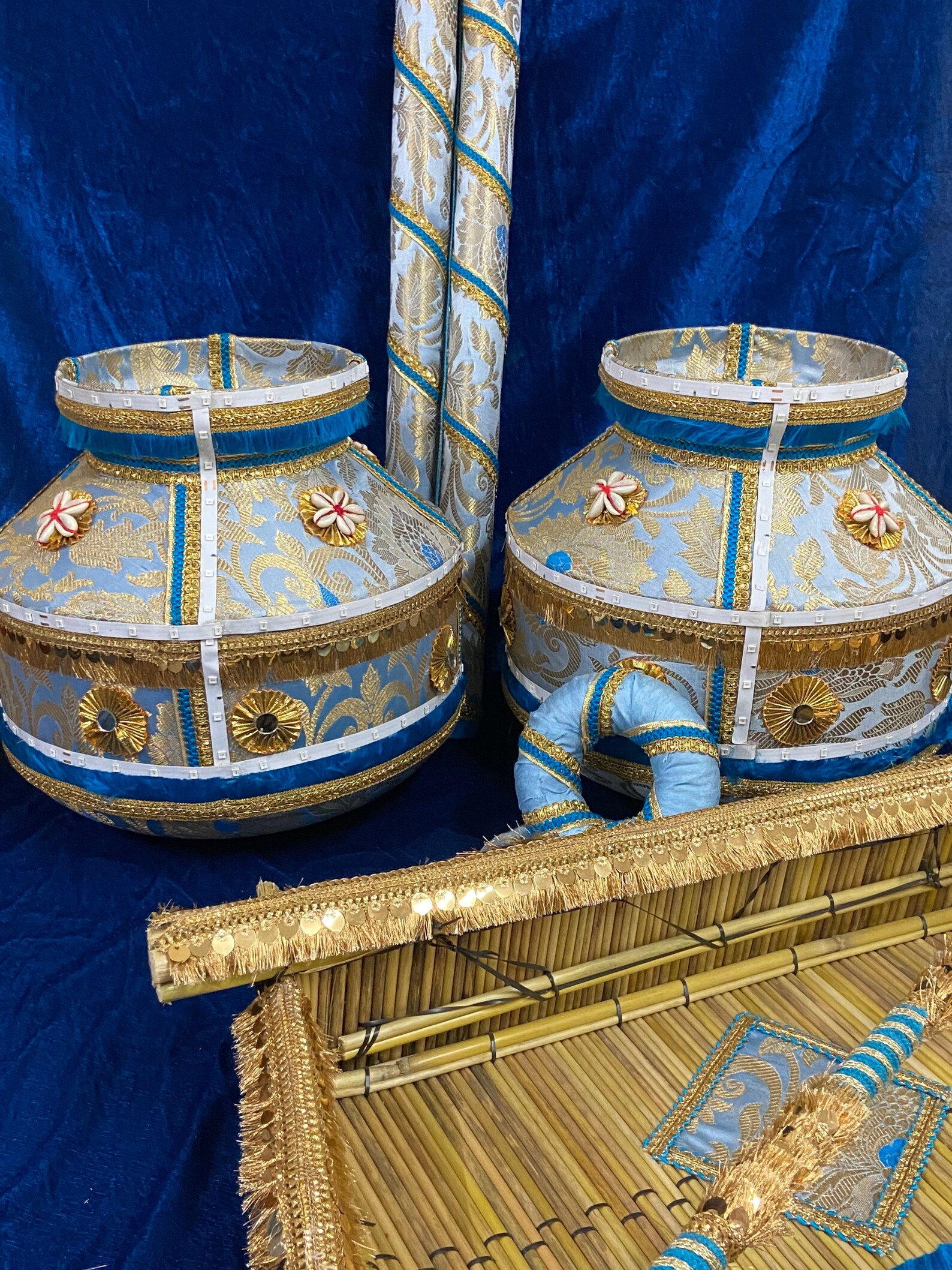 Rich Banarsi Blue Punjabi Jaggo Set Indian Wedding - Etsy