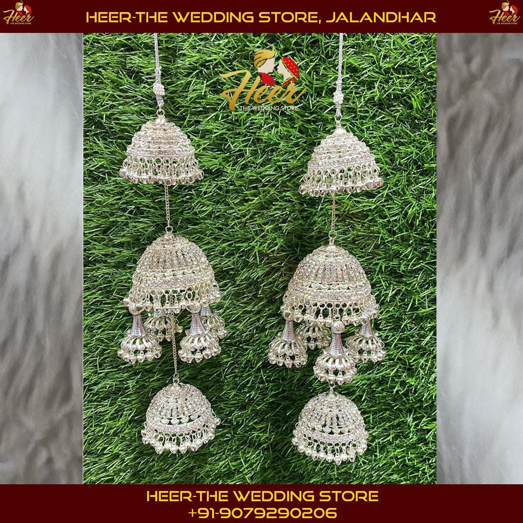 Silver Jarkan Indian Wedding Bride Essential, Kalira, Kaleere by Heer ...