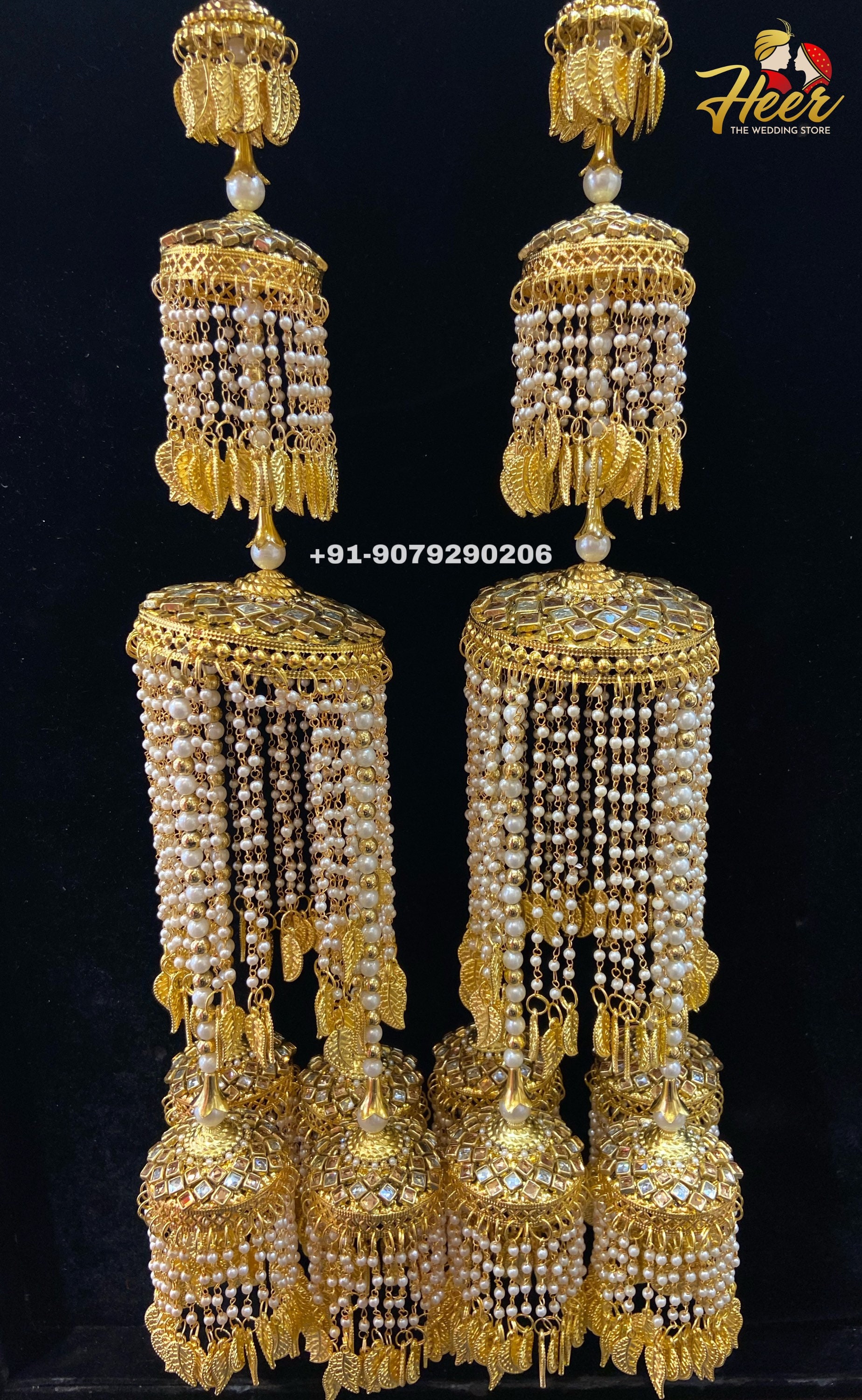 Golden Moti Chain Punjabi Kaleere Kalira Kaleera Indian | Etsy