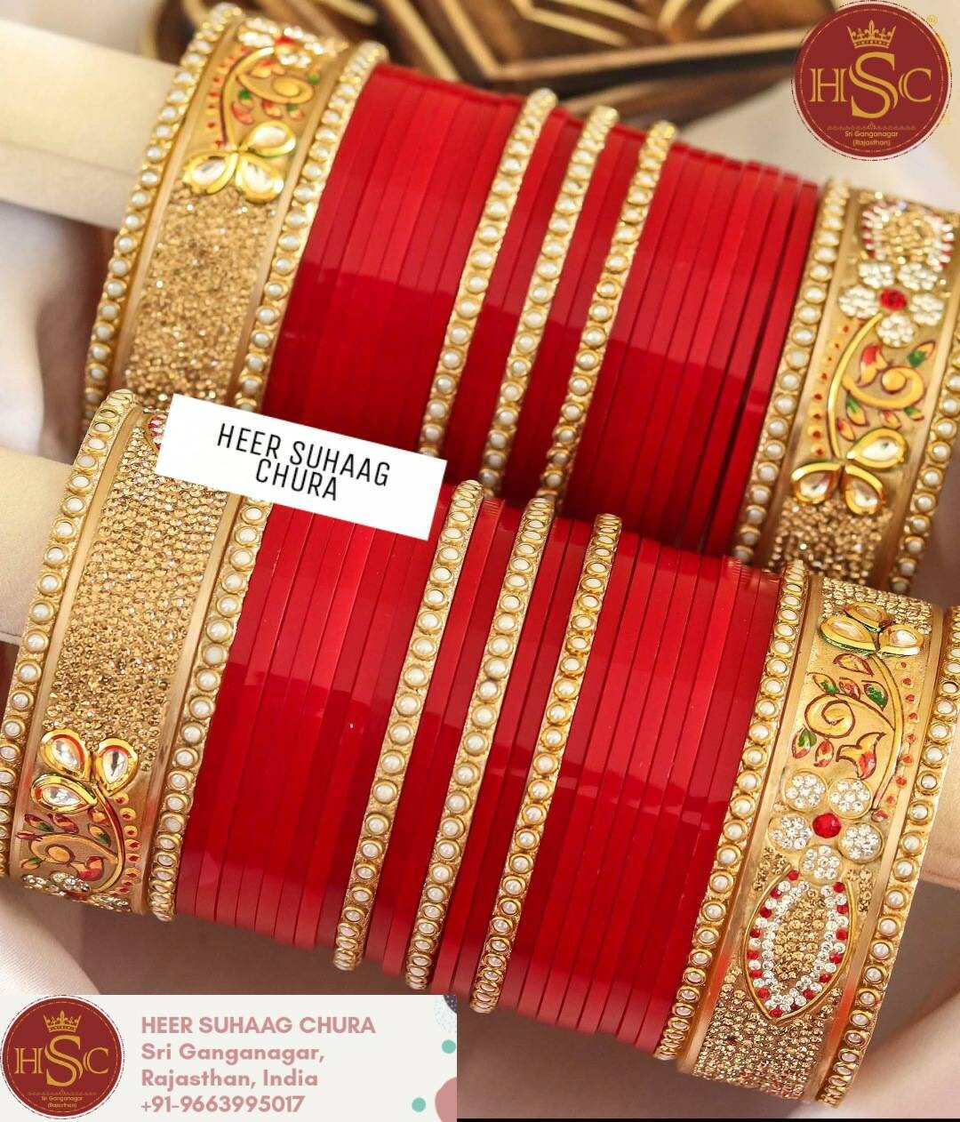 Red Kundan Jarkan Stone Punjabi Chooda Punjabi Choora | Etsy